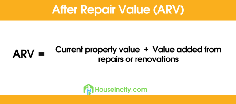 What is After Repair Value (ARV) & How is it Calculated? | Houseincity.com